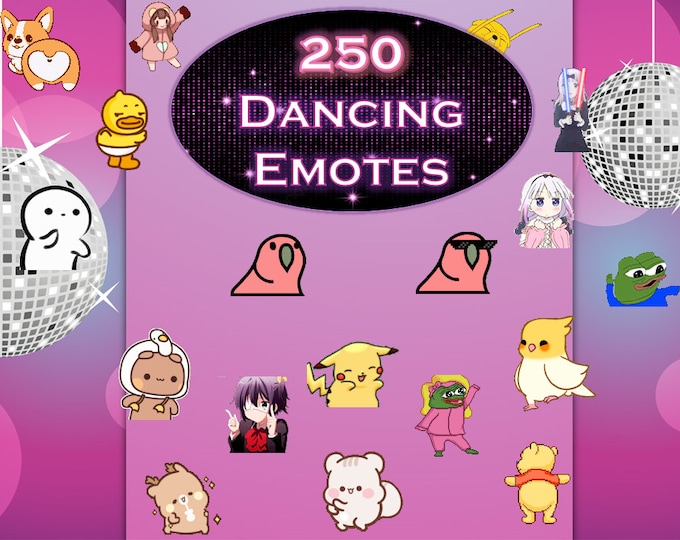 Animated DJ Emote, Animated Dance Emote, Animated Twitch Emote ...