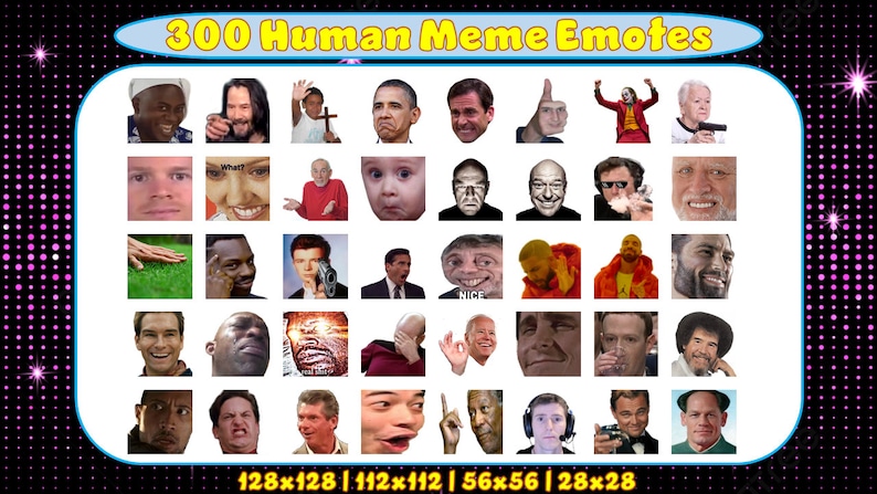 300 Human Meme Emotes for Twitch and Discord Twitch Emotes Discord ...