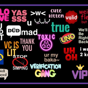 200 Text Emotes Mega Pack #2 | Twitch Emotes | Discord Emotes | Text ...