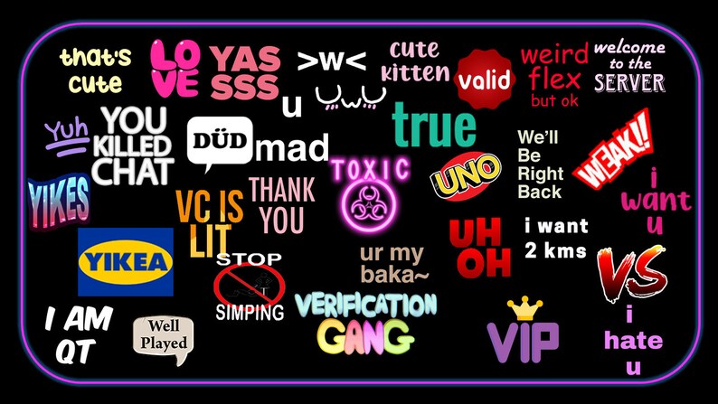 200 Text Emotes Mega Pack #2 | Twitch Emotes | Discord Emotes | Text ...