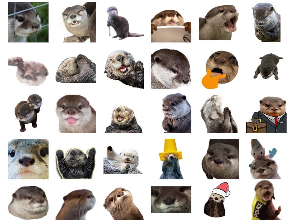 60 Otter Emotes Pack | Sea Otter | Twitch Emotes | Discord Emotes ...