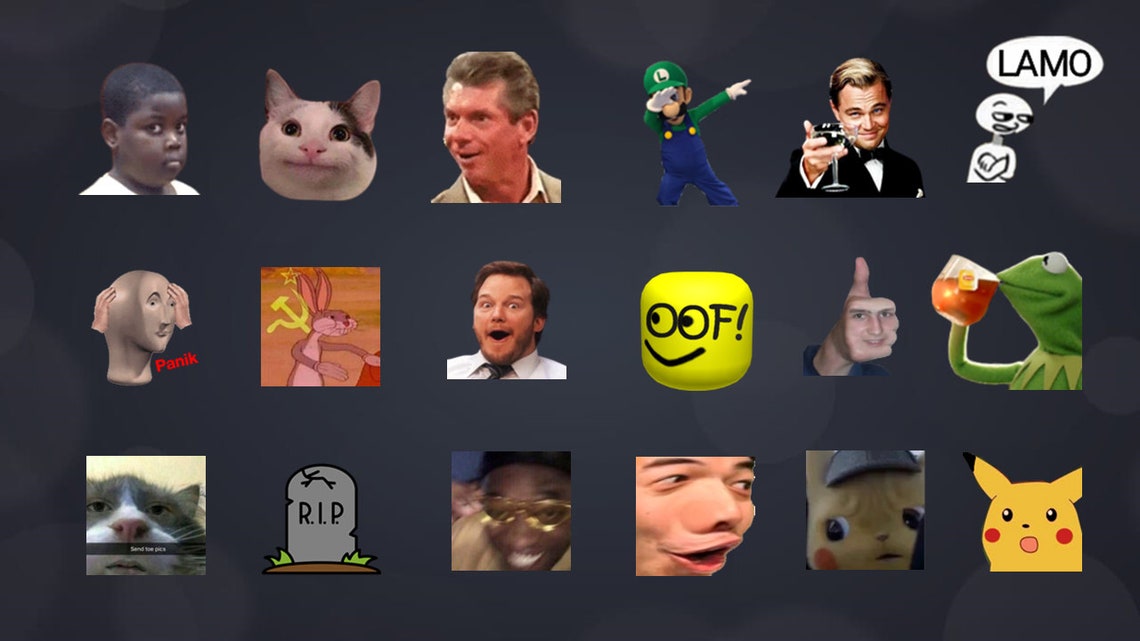 50 Meme Emotes for Twitch and Discord | Twitch Emotes | Discord Emotes ...