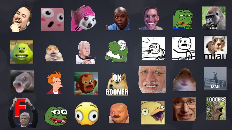 1300+ Meme Emotes Super Mega Pack for Twitch and Discord | Twitch ...