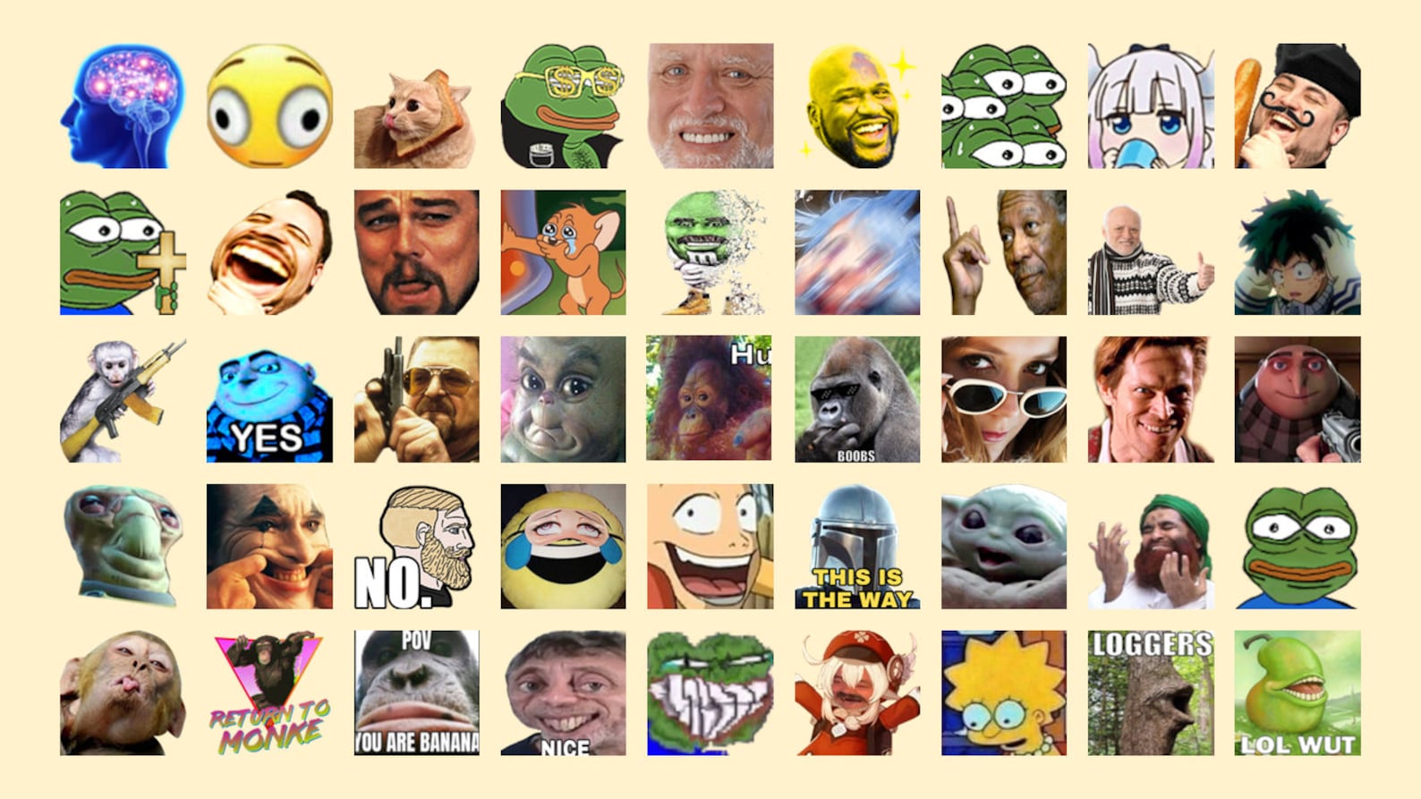 200 Random Meme Emotes for Twitch and Discord #1 | Twitch Emotes ...
