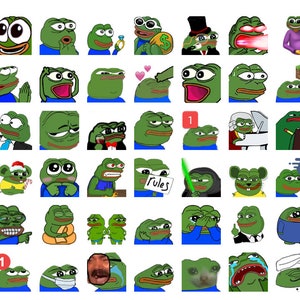 450 Pepe Emotes Mega Pack | Twitch Emotes | Discord Emotes | Text ...