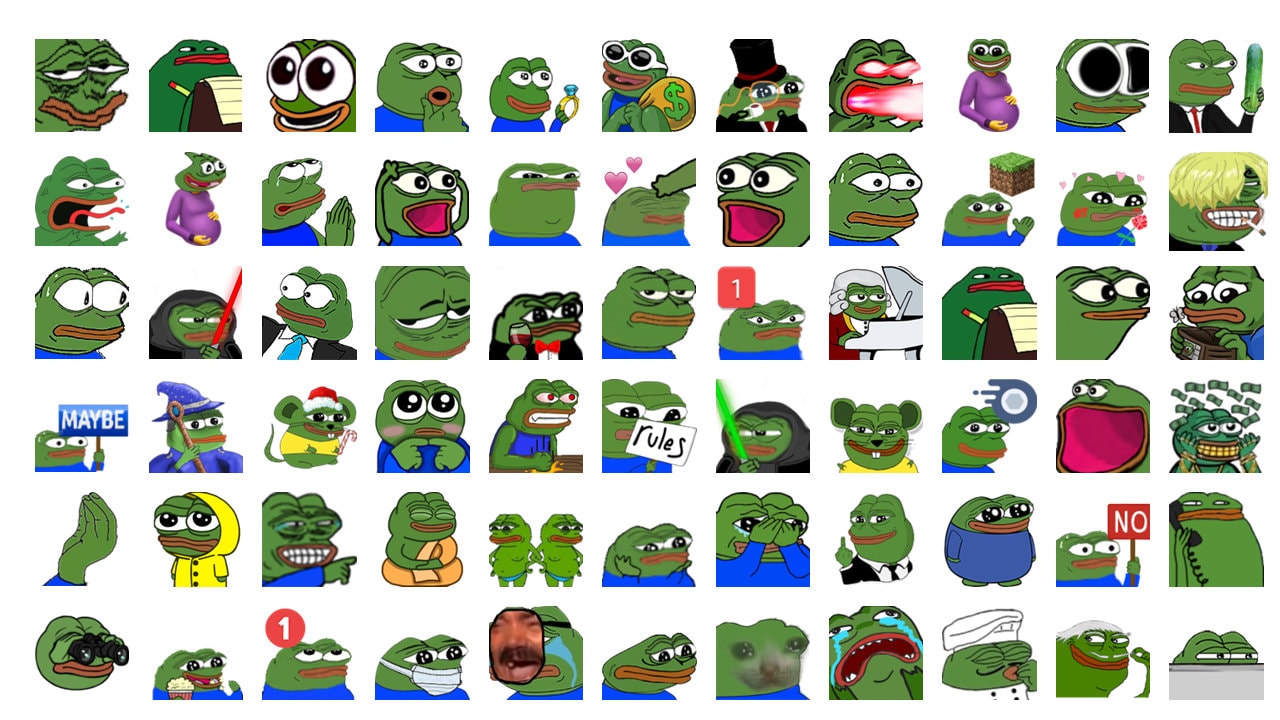 450 Pepe Emotes Mega Pack Twitch Emotes Discord Emotes Text Emotes for ...