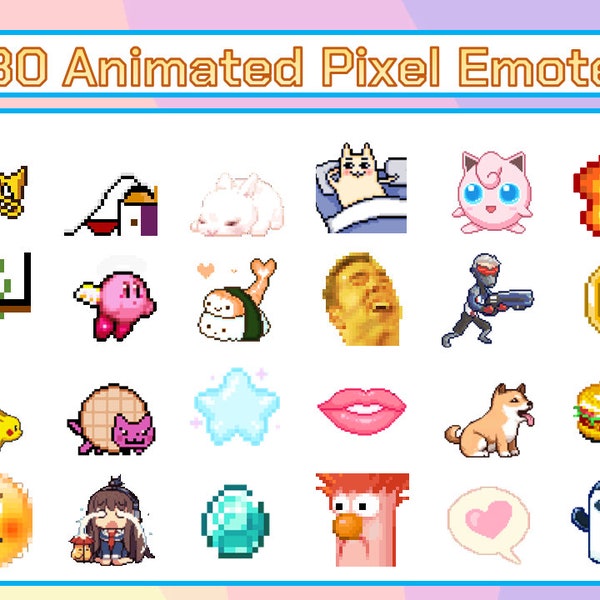 Pixel Animated Emote - Etsy