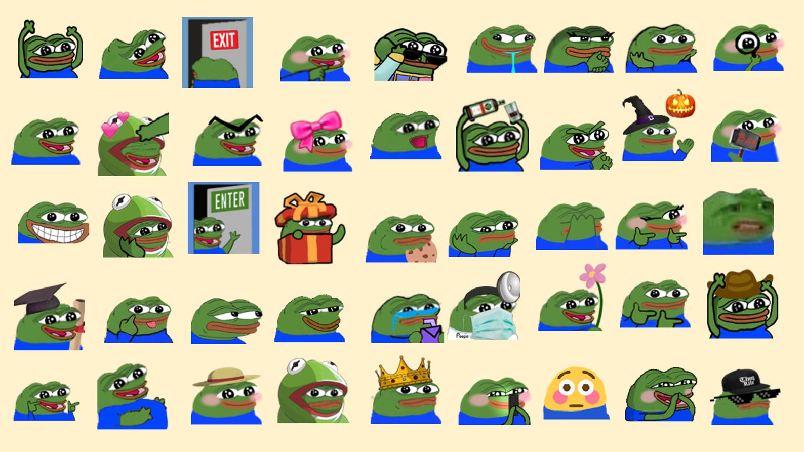 270 Peepo Emotes Mega Pack | Twitch Emotes | Discord Emotes | Text ...