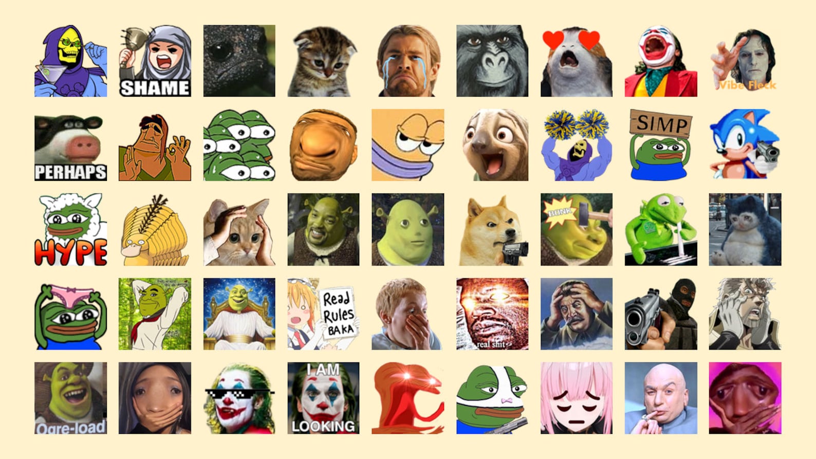 200 Random Meme Emotes for Twitch and Discord #1 | Twitch Emotes ...