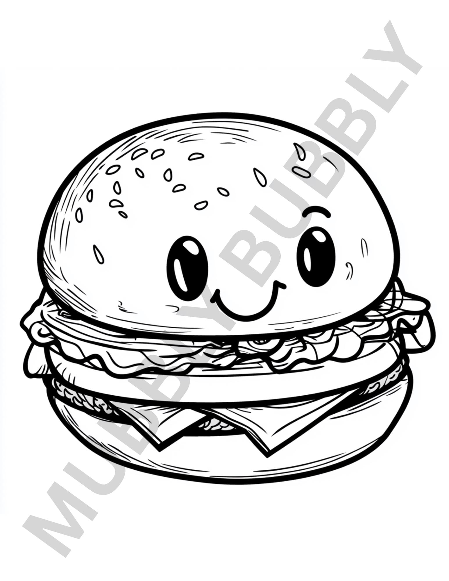 20 Food and Drink Coloring Pages - Etsy