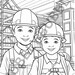 20 Page Children's Dirt Work Coloring Book, Activity Book, Printable ...