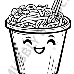 20 Food and Drink Coloring Pages - Etsy