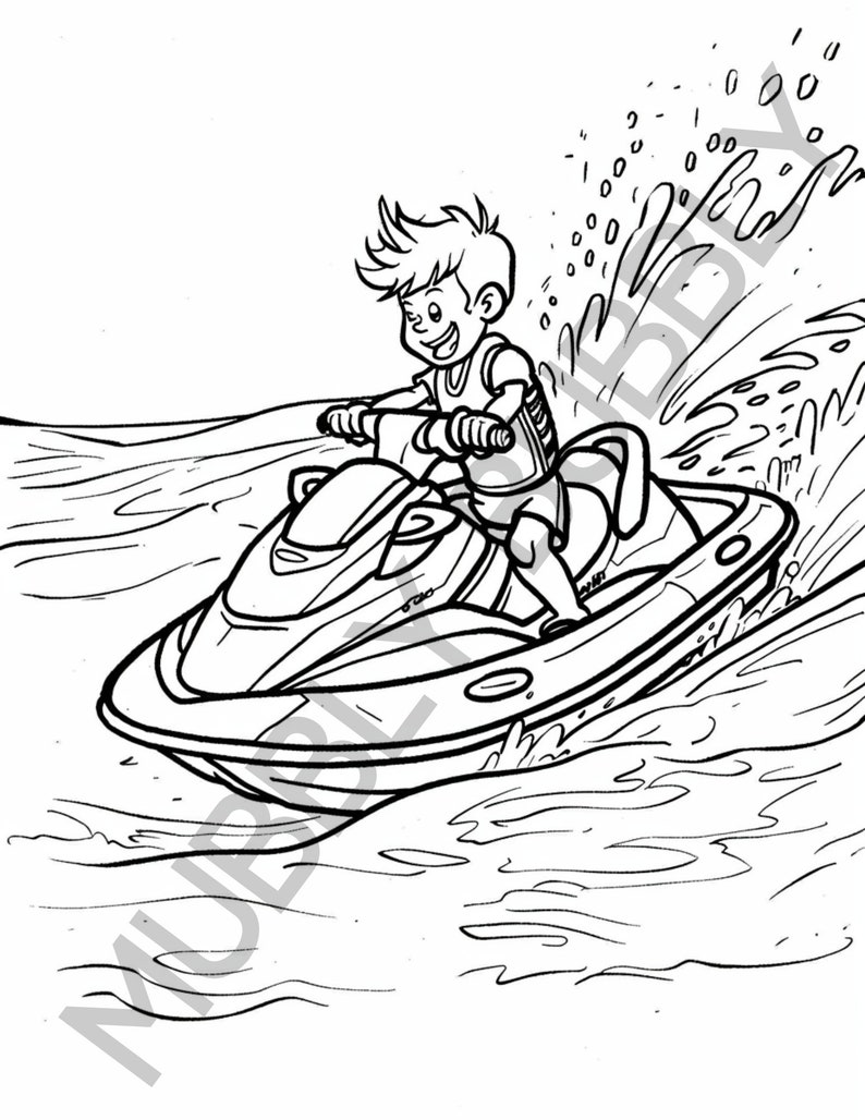 20 Summer Coloring Pages - Etsy