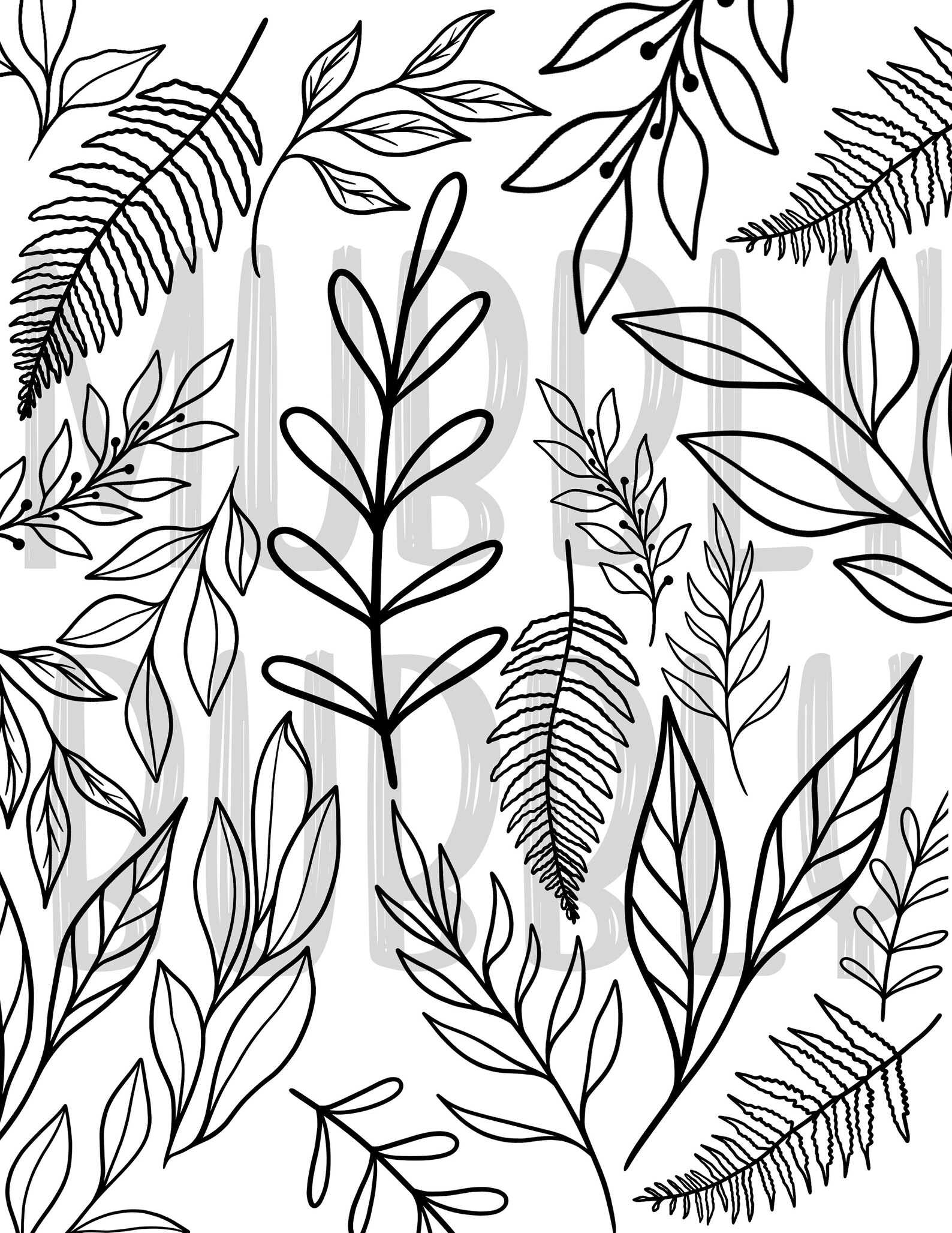 10 Floral Coloring Pages Digital Download - Etsy