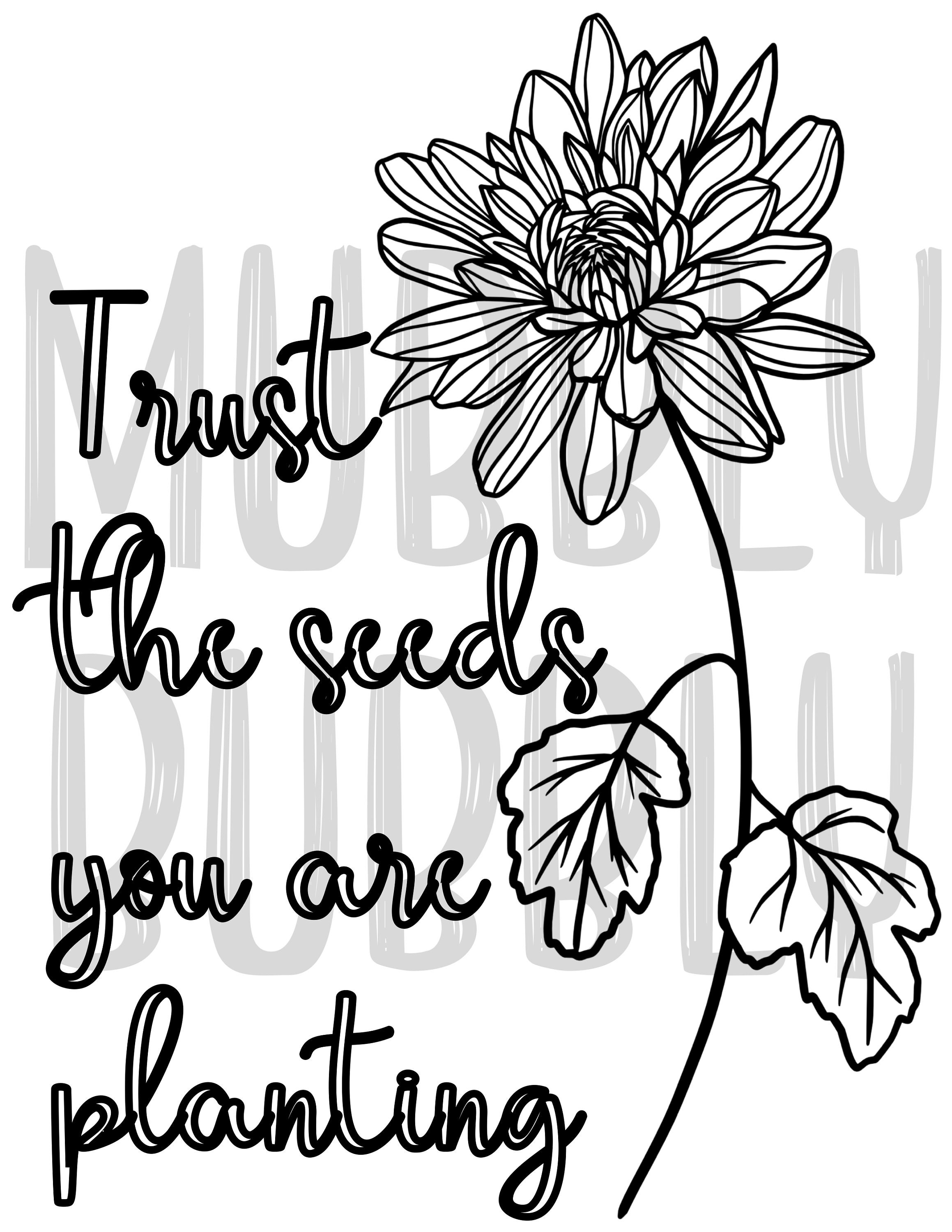 10 Floral Coloring Pages Digital Download - Etsy