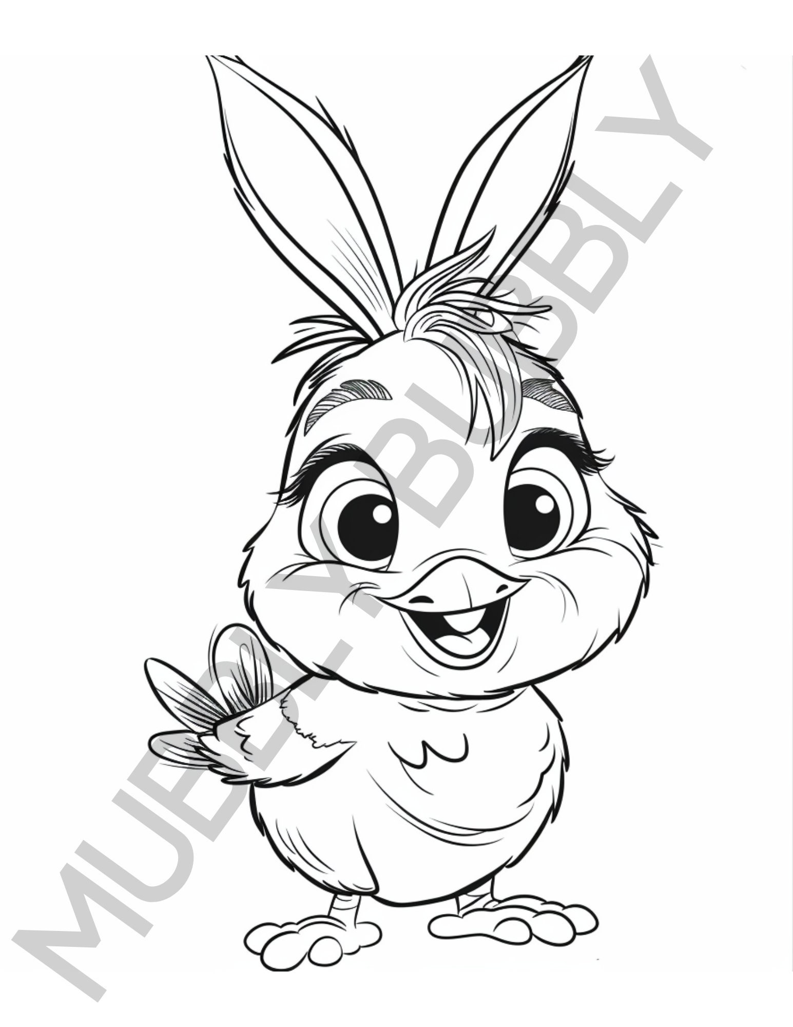 20 Easter Coloring Pages - Etsy