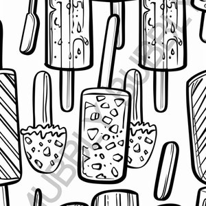 20 Summer Coloring Pages - Etsy