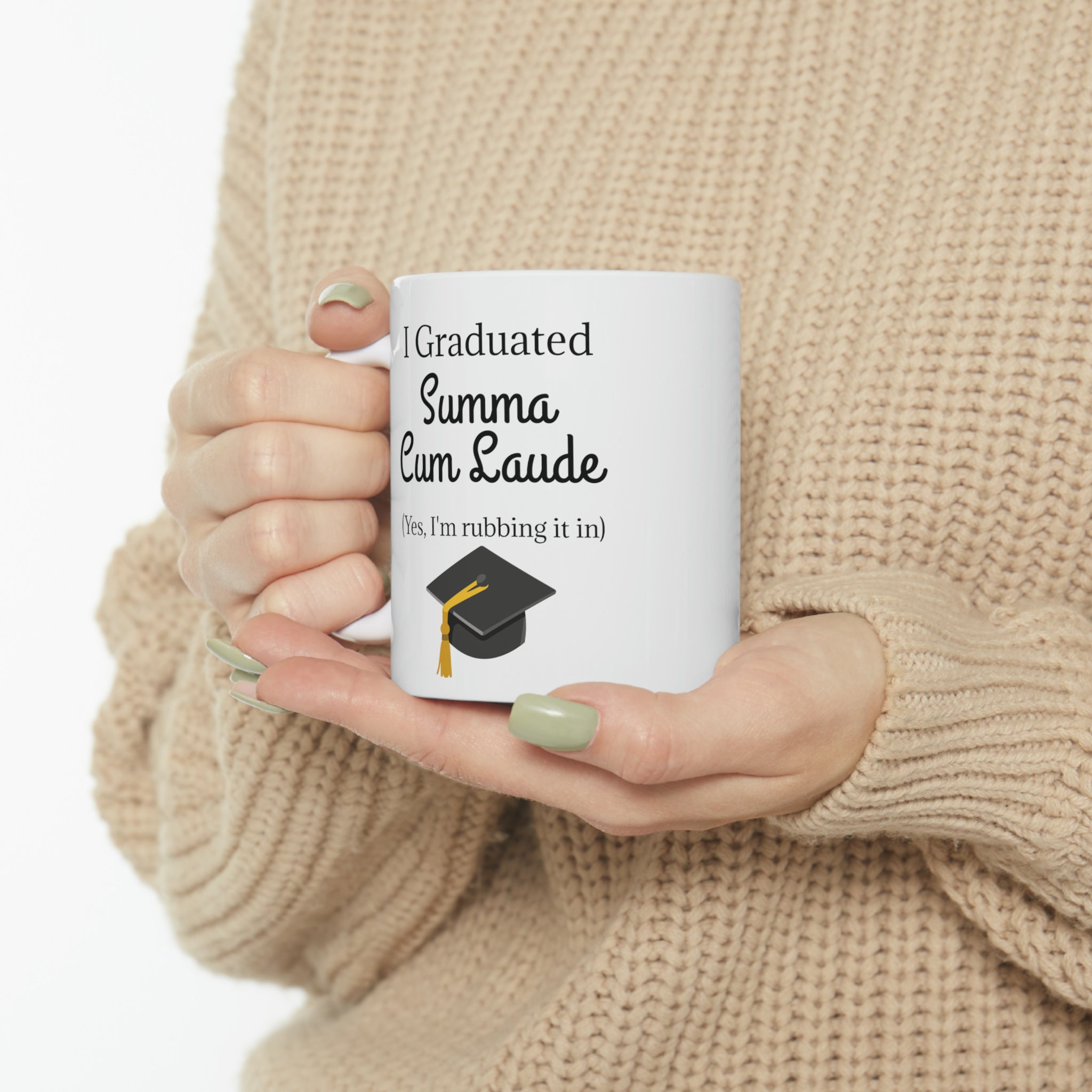 Graduated Summa Cum Laude, College Graduate Mug, Gift for Recent ...