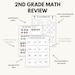2nd Grade Summer Math Review Packet: Skills Practice (PDF) - Etsy