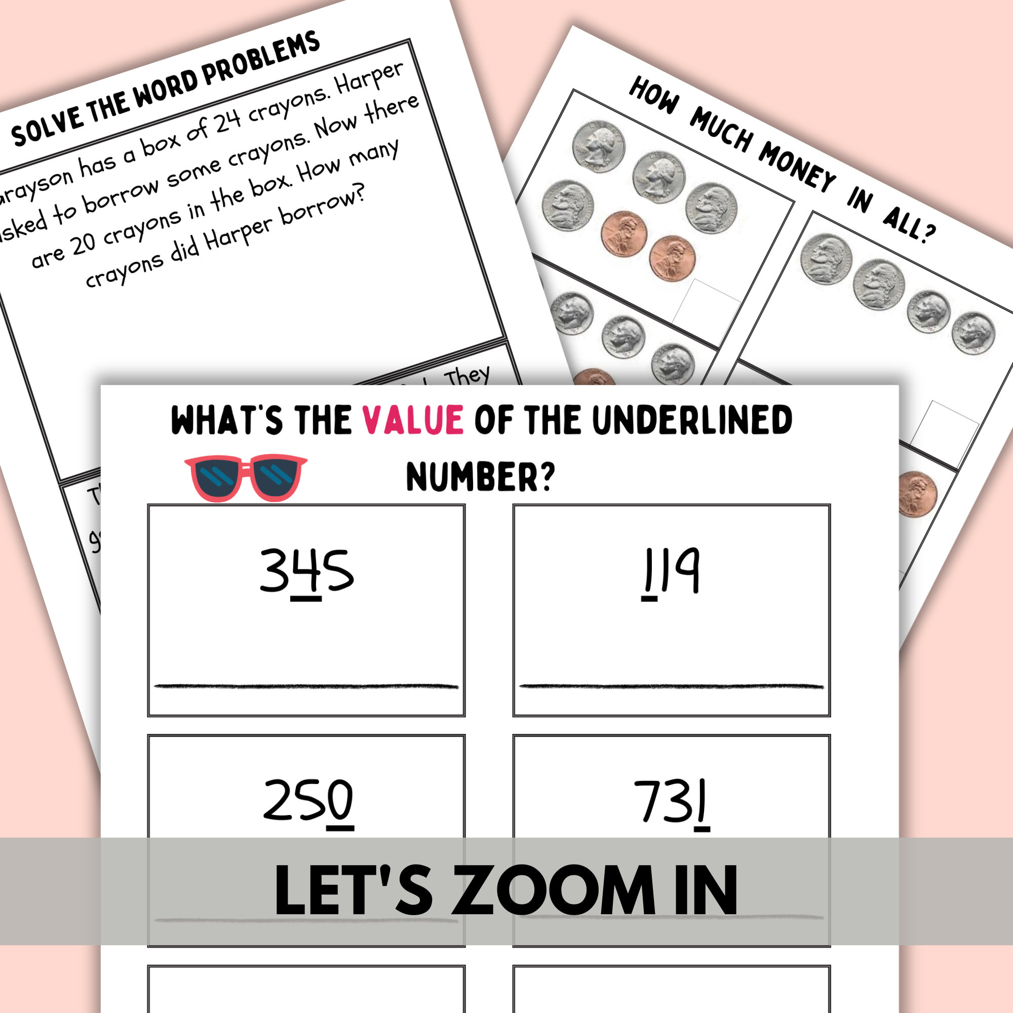 2nd Grade Summer Math Review Packet: Skills Practice (PDF) - Etsy