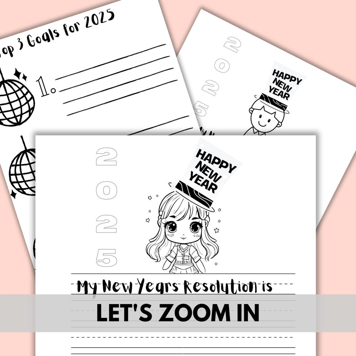 New Years Goal Setting for Kids, Resolutions, New Years Writing Prompts ...