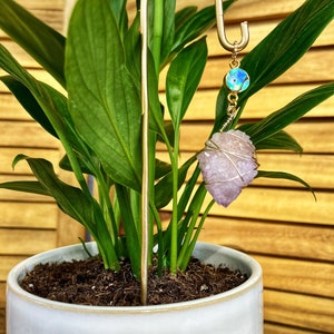Spirit Quartz Abalone Plant Stake, Plant Accessories, Plant Stake ...