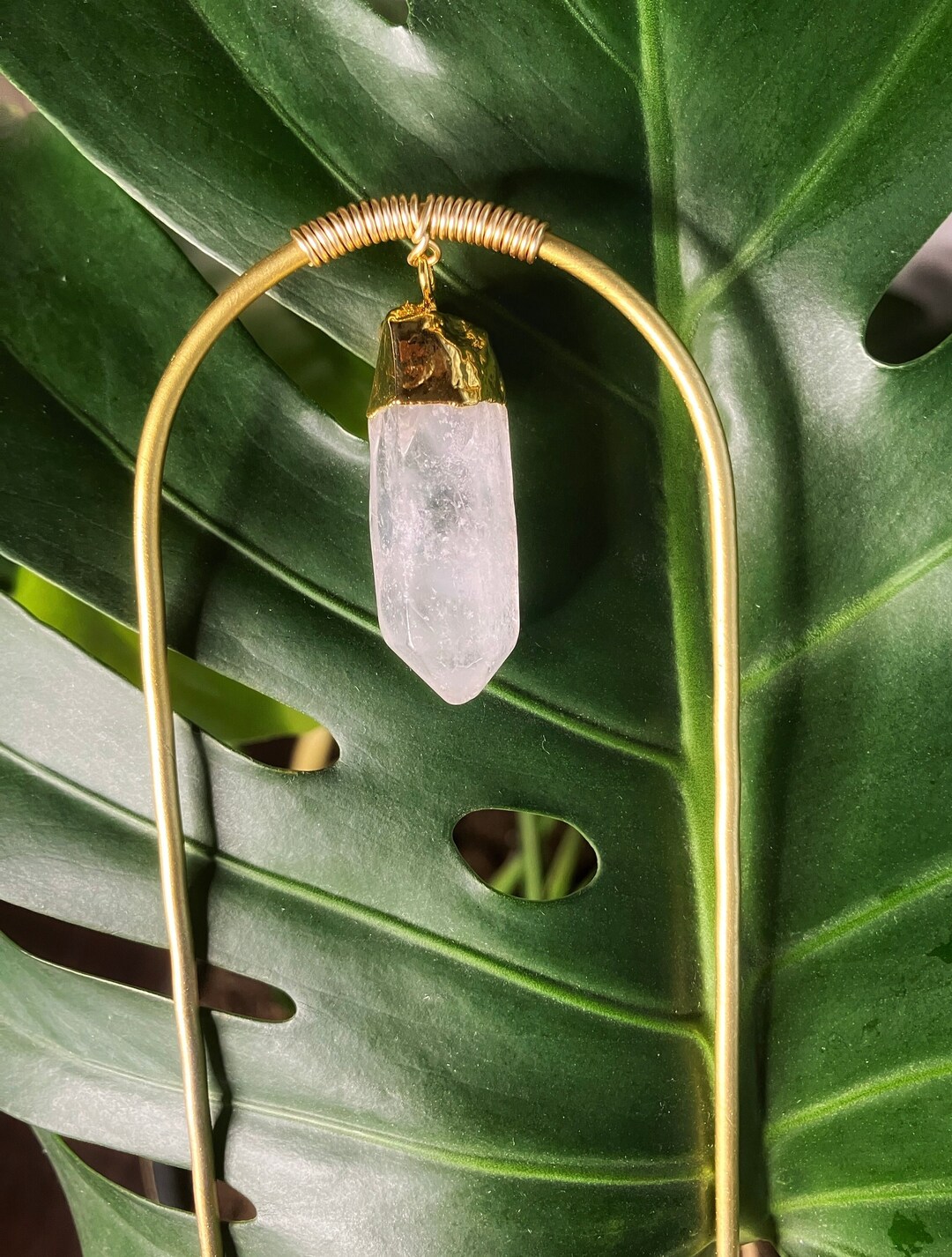 Quartz Crystal Arch Trellis for Houseplants, Plant Trellis Support ...