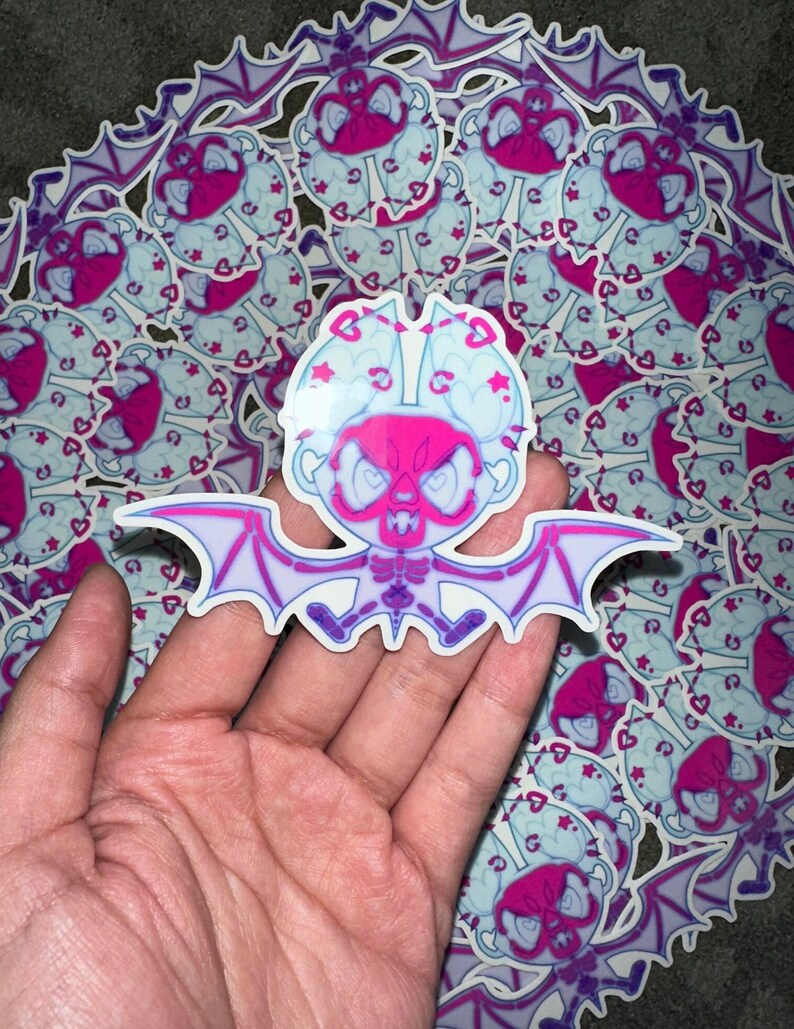 Diaphonized Sugar Bat Vinyl Holographic Sticker, Original Design ...
