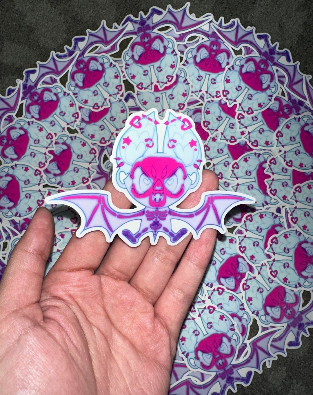 Diaphonized Sugar Bat Vinyl Holographic Sticker, Original Design ...