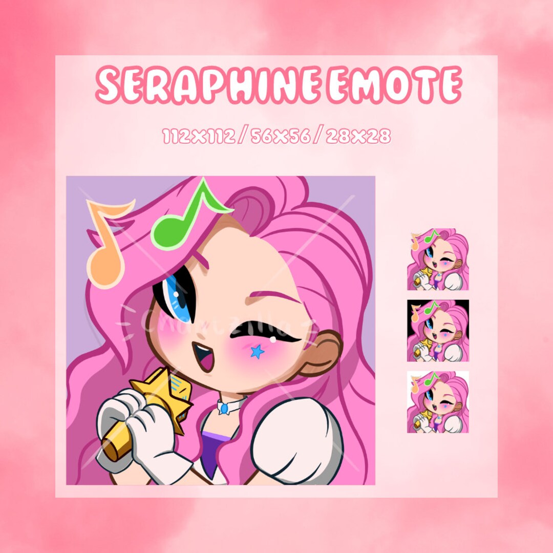 League of Legends Seraphine Emote | Sticker | Twitch Streaming ...