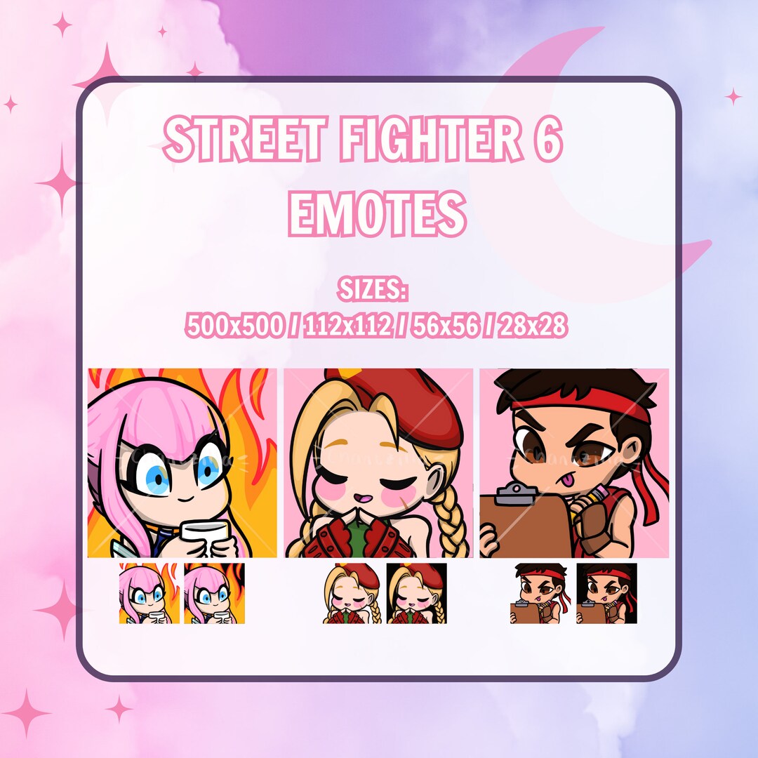 Street Fighter 6 Emote Bundle | Set of Three | Cammy | Manon | Ryu ...
