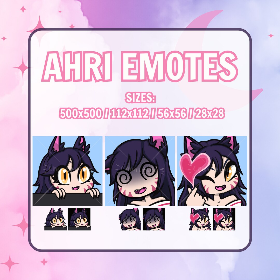 League of Legends Ahri Emote Bundle | Set of Three (3) | Sticker ...