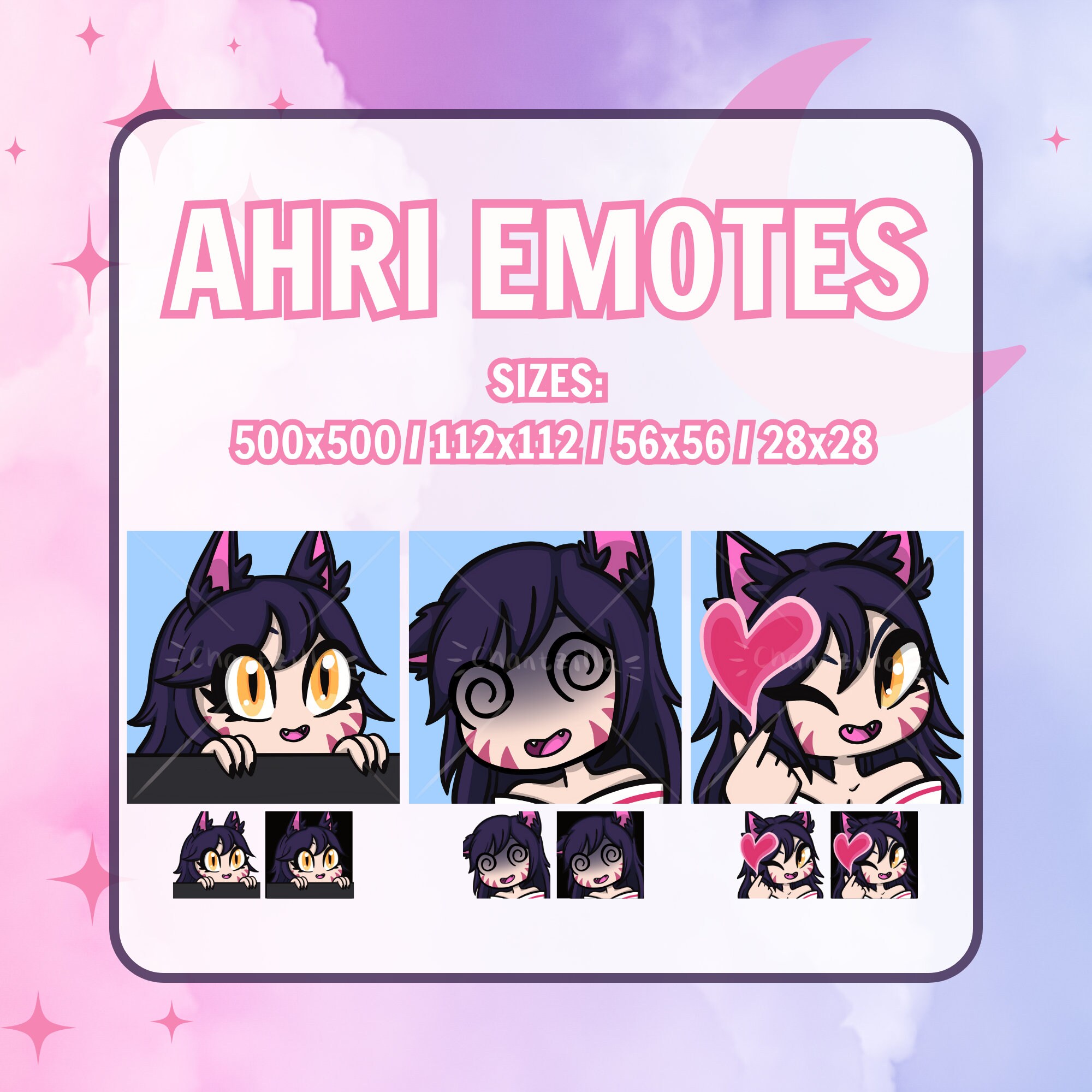 League of Legends Ahri Emote Bundle | Set of Three (3) | Sticker ...