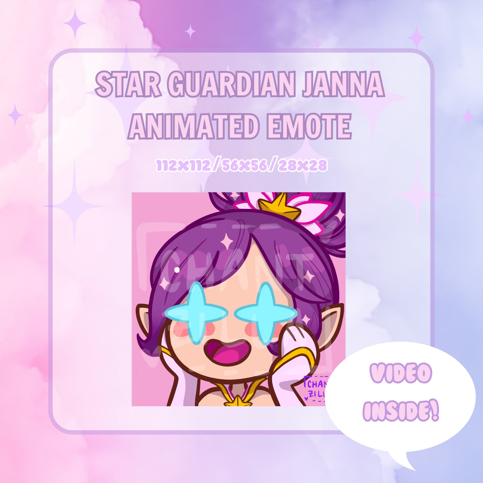 Animated League of Legends Janna Emote | Star Guardian | Wow | Sticker ...
