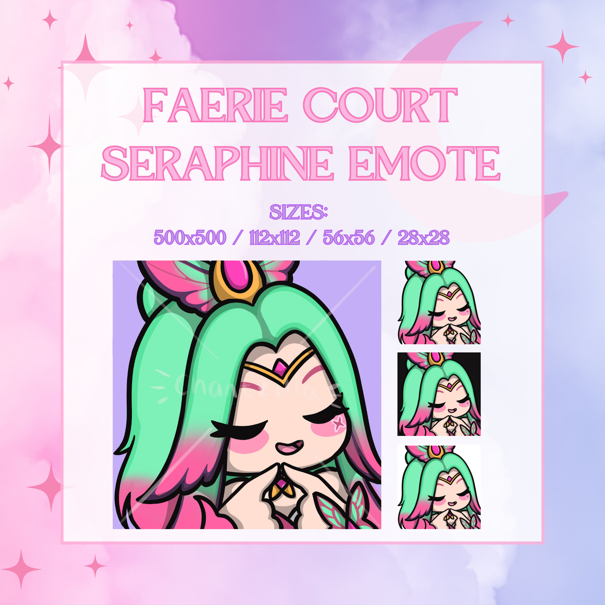 League of Legends Seraphine Emote | UWU | Faerie Court | Sticker ...