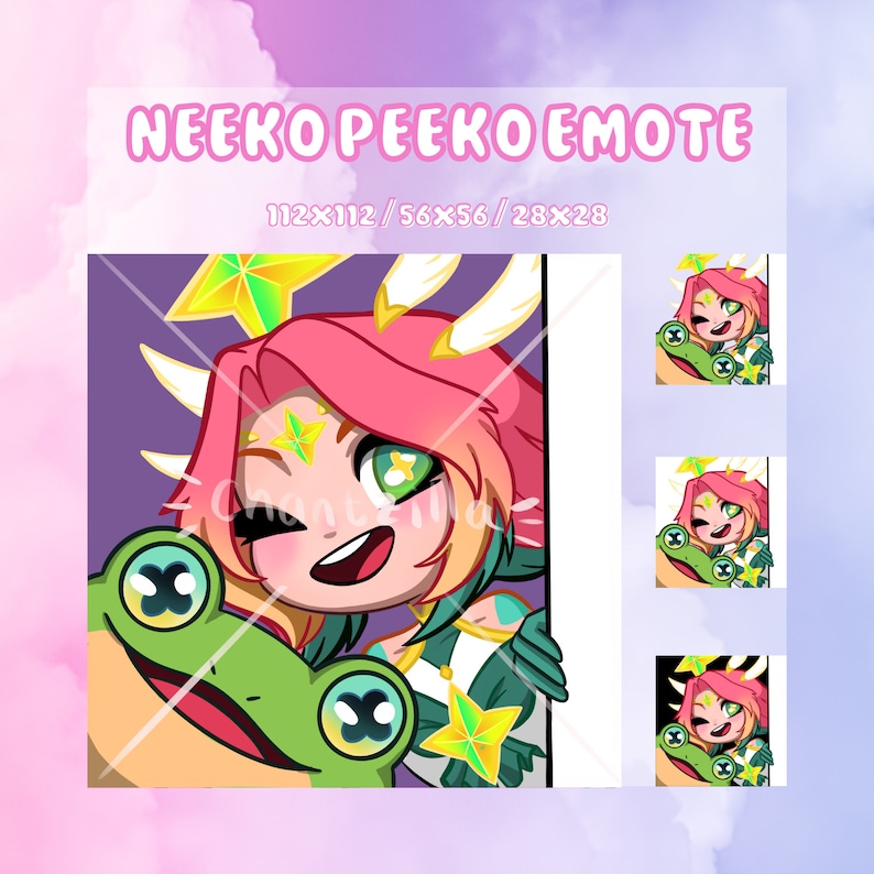 League of Legends Neeko Peeko Emote | Sticker | Twitch Streaming ...