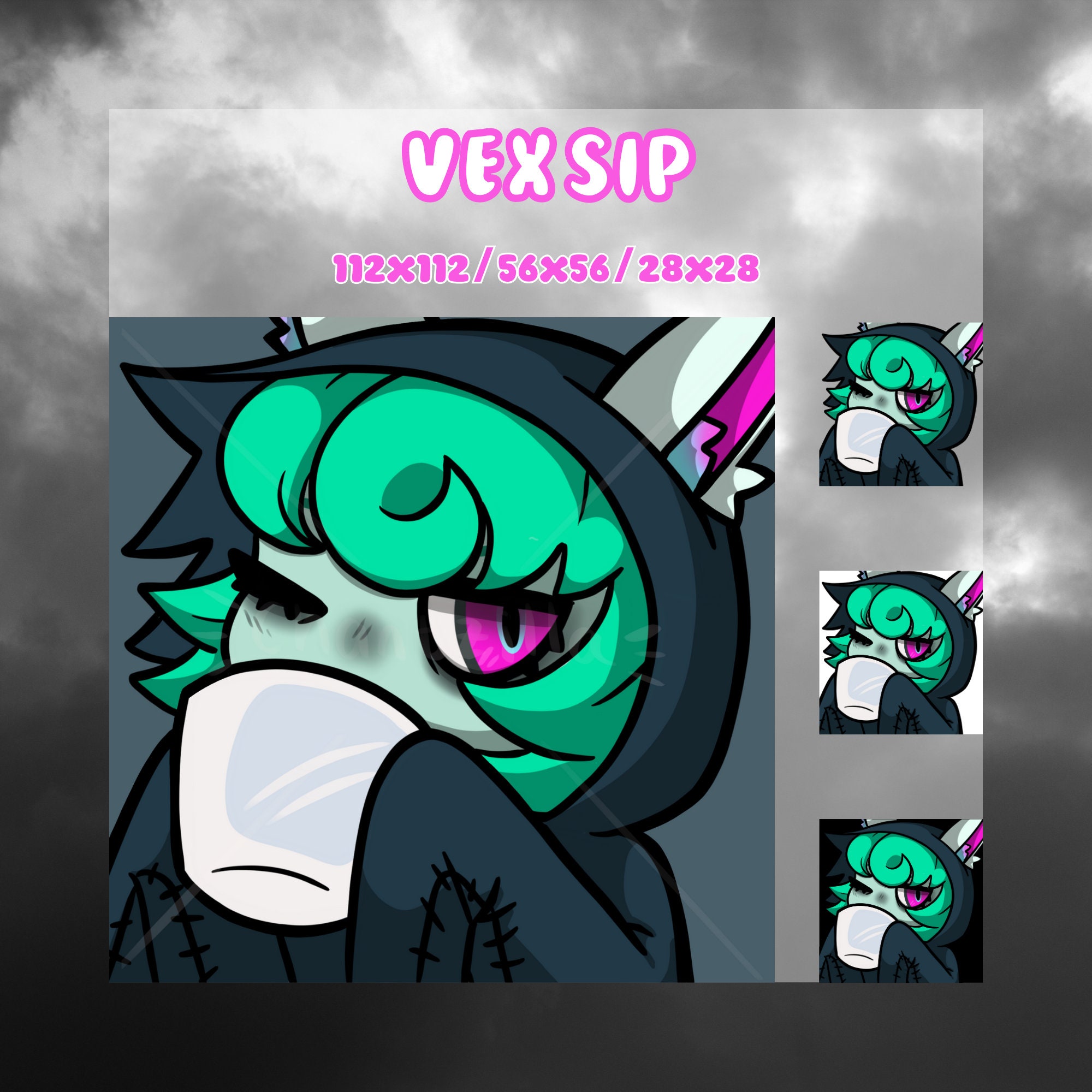League of Legends Vex Emote Bundle | Set of Six (6) | Sticker | Twitch ...