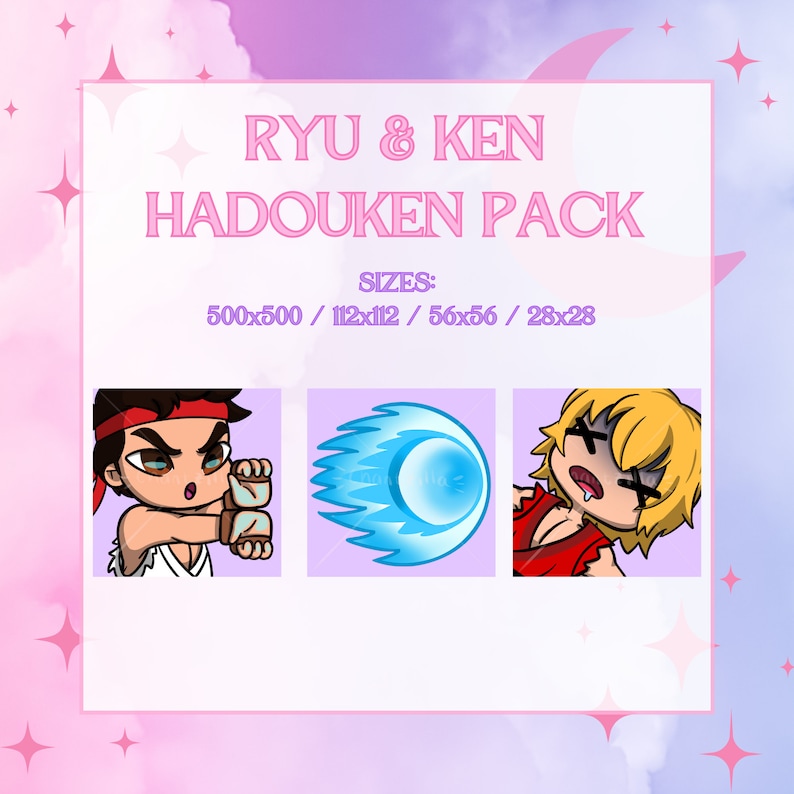 Ryu and Ken Hadouken Emote Bundle | Street Fighter 6 | Set of Three ...
