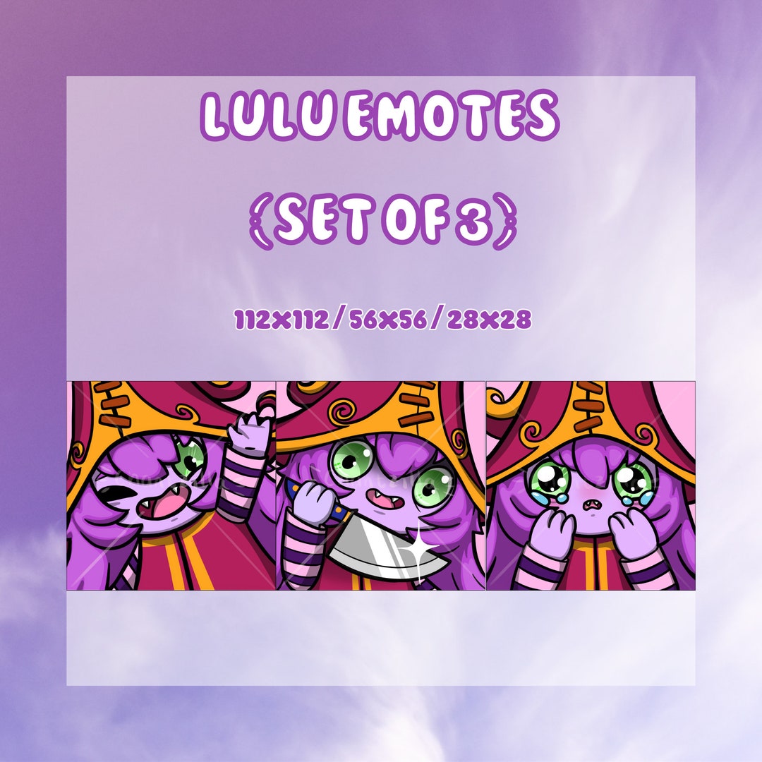League of Legends Lulu Emote Bundle | Set of Three (3) | Wave | Stab ...