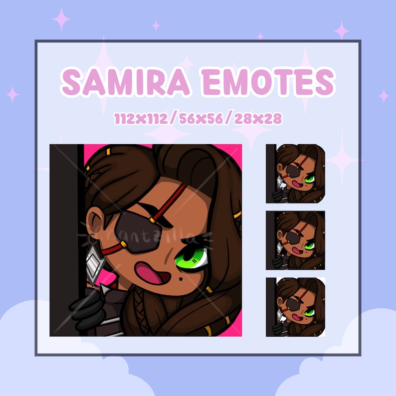 League of Legends Samira Emote | Peek Emote | Greeting | Sticker ...