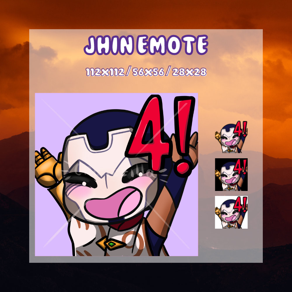 League of Legends Jhin Emote | Sticker | Twitch Streaming | Discord ...
