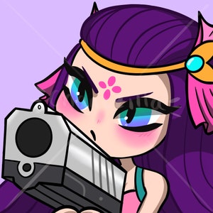 League of Legends Nami Emote | Gun Emote | Sticker | Twitch Streaming ...