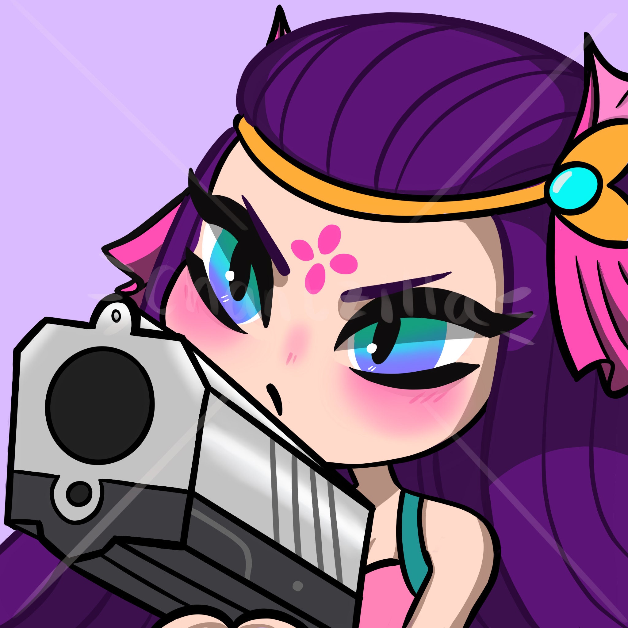 League of Legends Nami Emote Gun Emote Sticker Twitch Streaming Discord ...