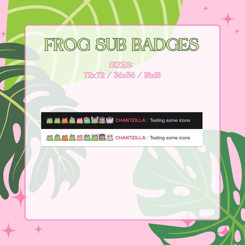 Frog Badges | Twitch/youtube/discord | Bits | Cheer | Subscriber ...