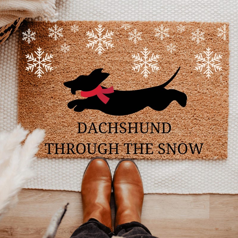 Dachshund Through the Snow - Etsy