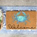 Beachy Welcome Mat, Cute Coastal Decor Outdoor Mat, Crab Doormat for ...