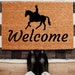 Horse Welcome Mat for Animal Lover, Farm Doormat, Horse Lover Porch ...