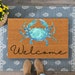 Beachy Welcome Mat, Cute Coastal Decor Outdoor Mat, Crab Doormat for ...