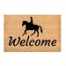 Horse Welcome Mat for Animal Lover, Farm Doormat, Horse Lover Porch ...
