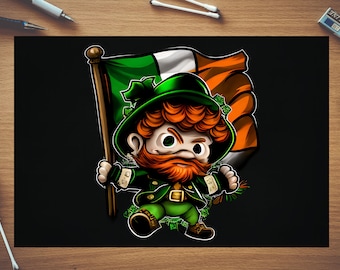 Leprechaun 1, St Patrick's Day, Digital Art Print, Digital Download, AI ...